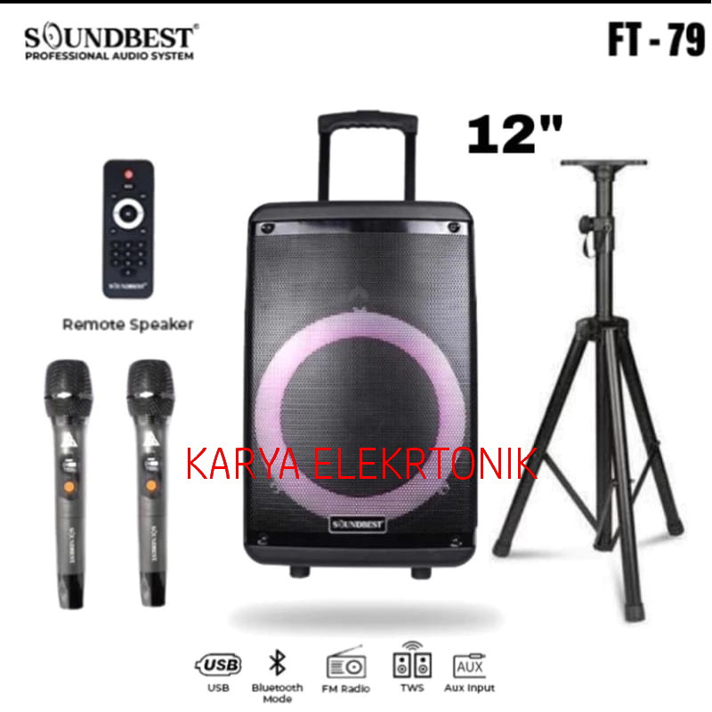 Jual SPEAKER AKTIF SOUNDBEST 12 INCH FT79 SPEAKER FT 79 ORIGINAL | Shopee Indonesia