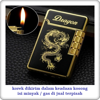 Jual Korek Api Dupont Api Lilin Gambar Naga ZR-17-2 Motif Karakter ...