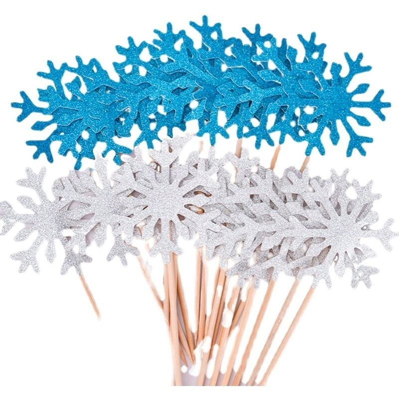 Jual Isi 50's Topper Salju Biru dan Silver / Grosir Salju Kertas ...