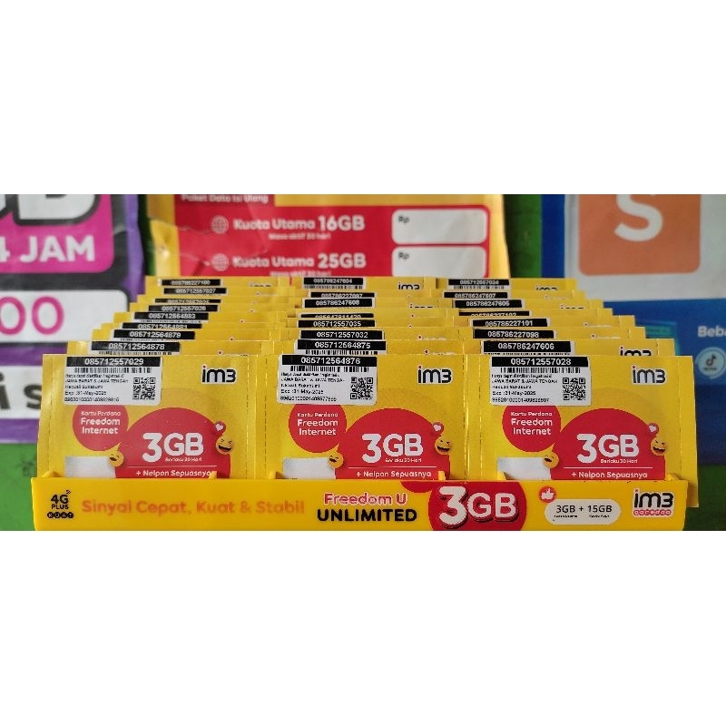 Jual KARTU PERDANA INDOSAT IM3 3GB | Shopee Indonesia