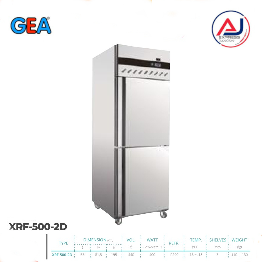 Jual RSA Upright Freezer XRF-500-2D / XRF 500 2D / XRF5002D | Shopee ...
