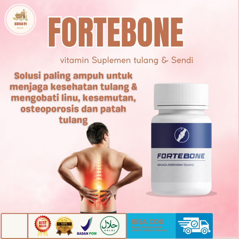 Jual Vitamin Tulang dan Sendi Fortebone Suplemen Kesehatan Tulang Obat ...