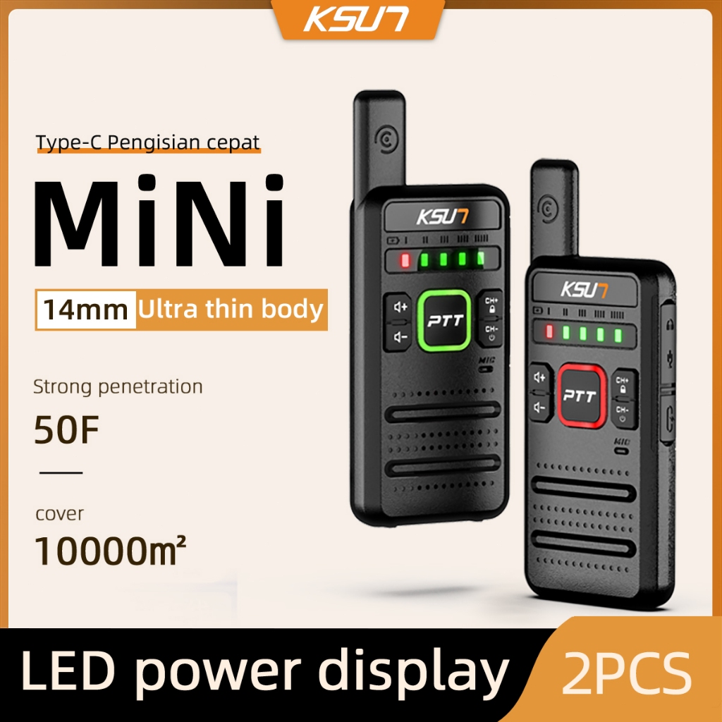 Jual KSUN X-TFSI Handy TalkieI M10 2PC Portable Radio Walkie Talkie Two ...