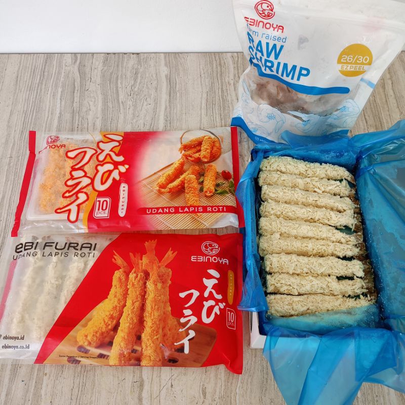 Jual udang kupas beku vaname 500 gr / EDO ebi katsu 200 gr isi 8 / edo ...