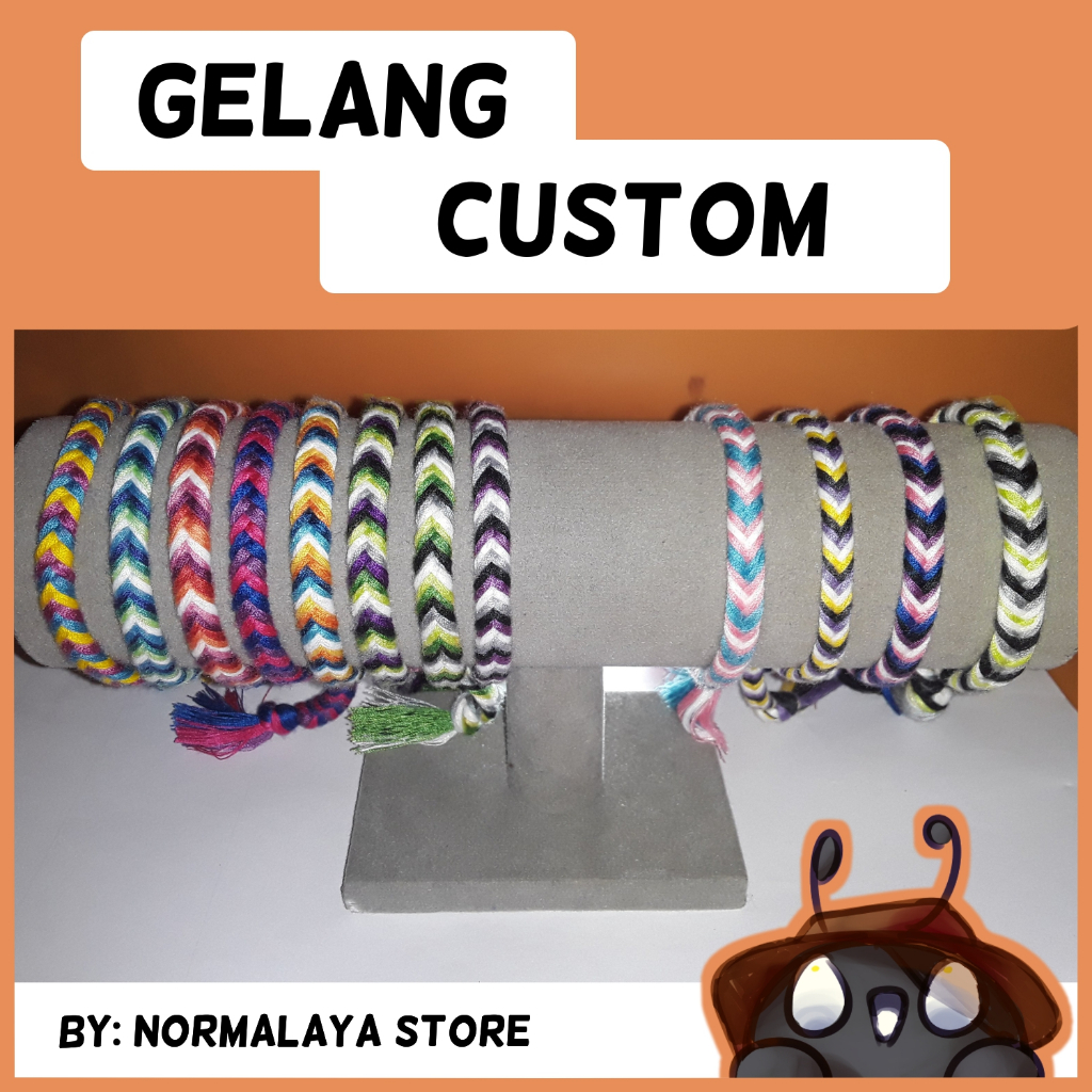 Jual Gelang Custom Benang Kepang HANDMADE [Normalayasstuff] | Shopee ...