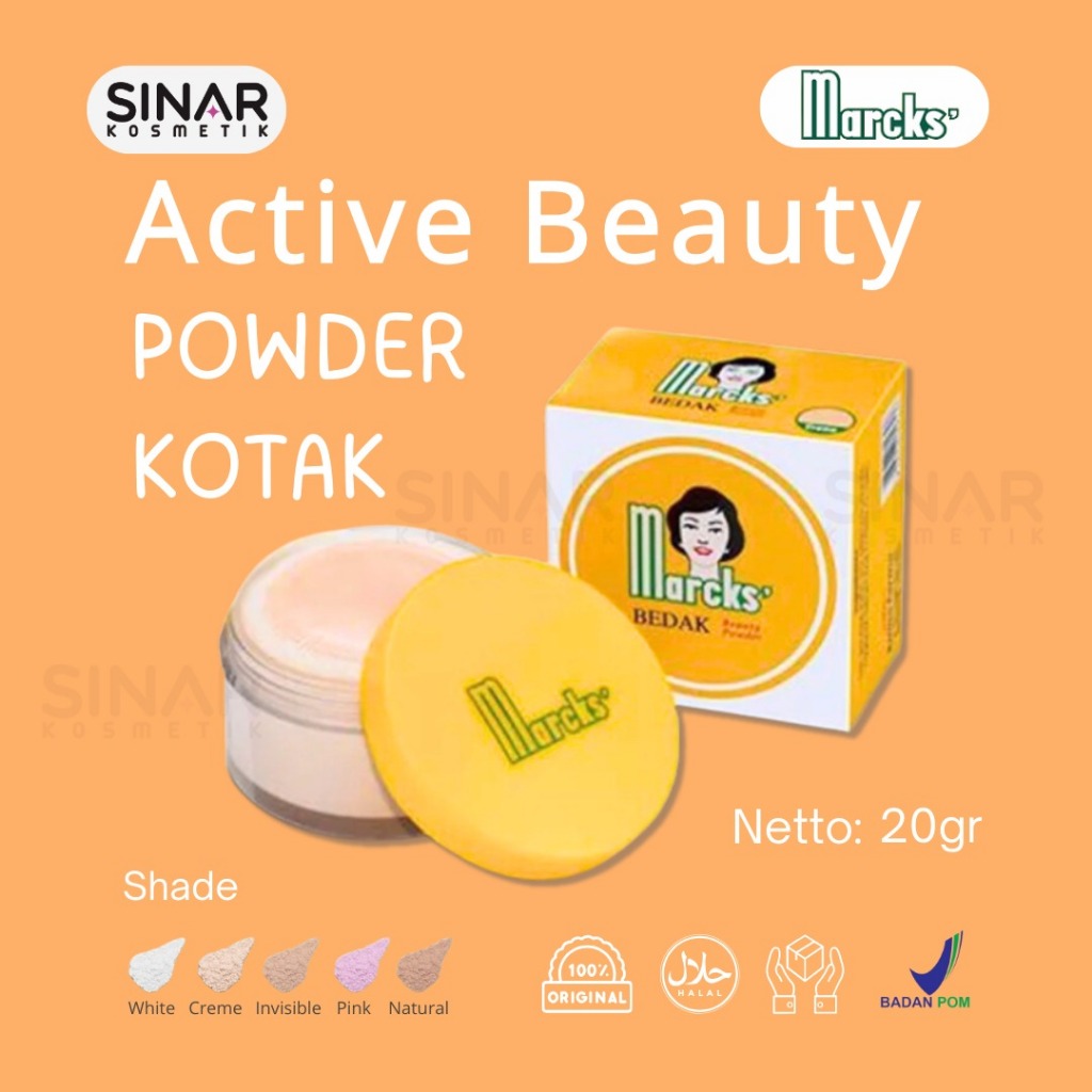 Jual Marcks Active Beauty Powder (KOTAK) | Shopee Indonesia