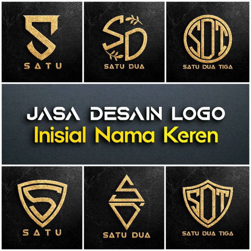Jual Jasa Desain/Design Logo Inisial Nama | Shopee Indonesia