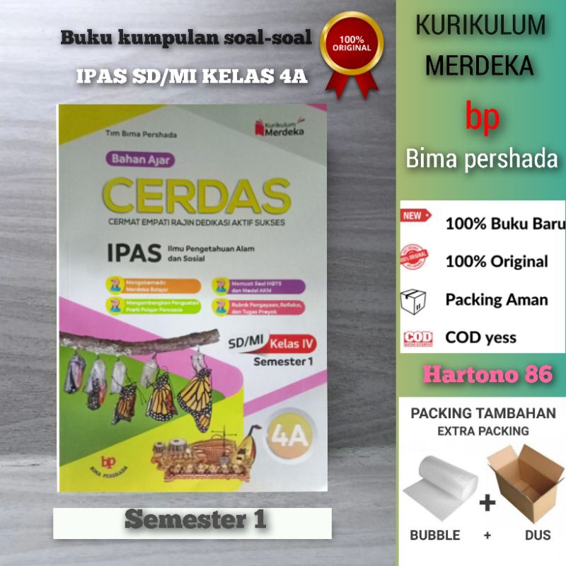 Jual Buku kumpulan soal-soal CERDAS IPAS SD/MI Kelas 4 jilid 4A ... Jual Buku kumpulan soal-soal CERDAS IPAS SD/MI Kelas 4 jilid 4A ...