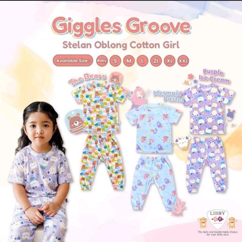 Jual Libby Baby | Setelan Oblong Pendek Tipis Celana Panjang | Motif ...