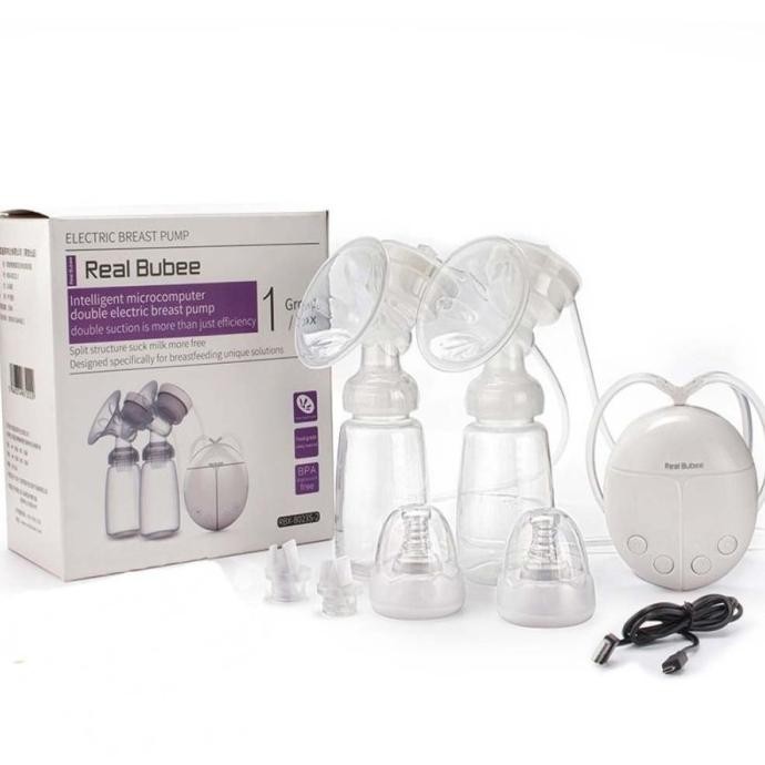 Jual Real Bubee Double Electric Breast Pump (Pompa ASI Elektrik Ganda ...