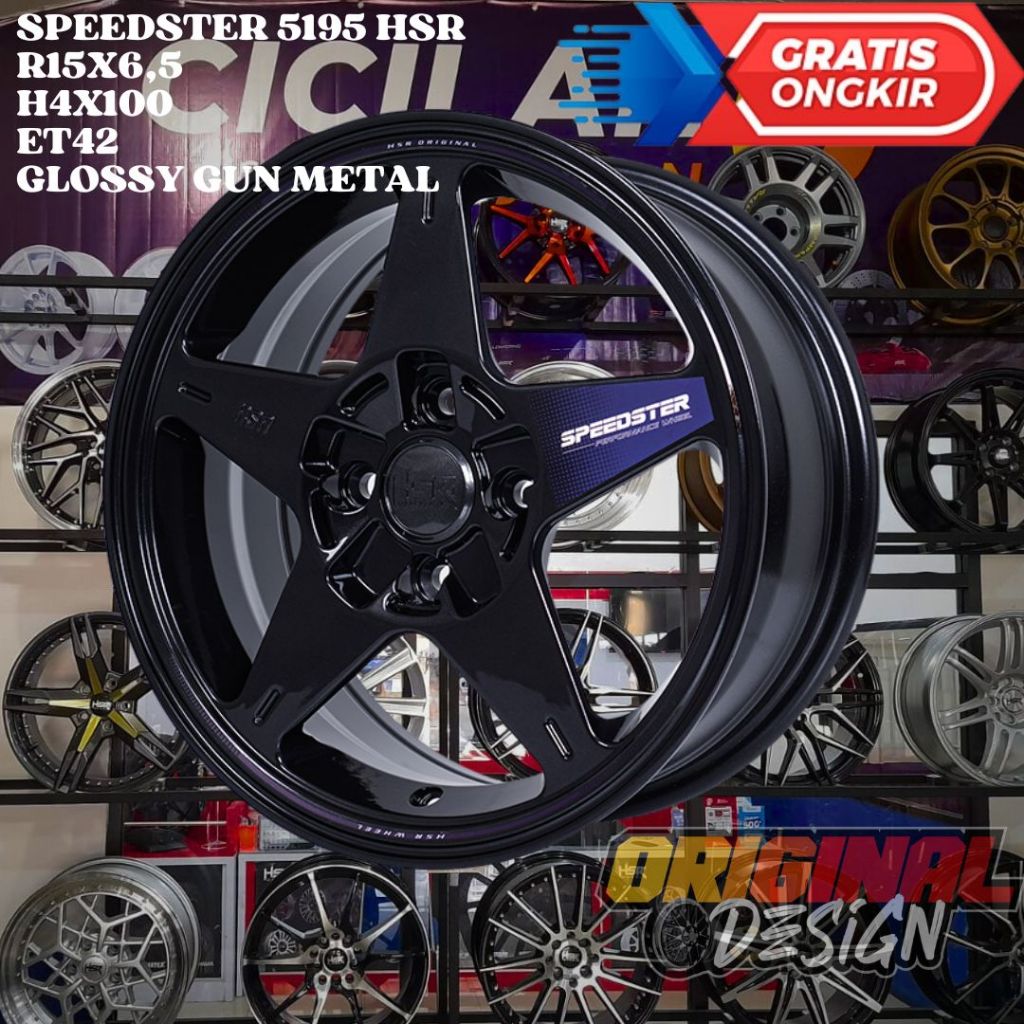 Jual Velg Mobil Vios , City , Baleno , Lancer , HSR SPEEDSTER RING 15 ...
