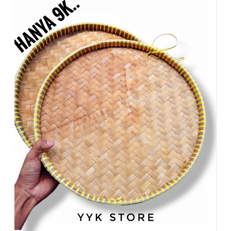 Jual Tampah bambu diameter 33cm / Tampah nasi tumpeng | Shopee Indonesia