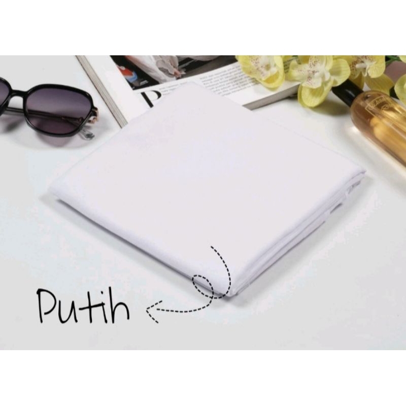 Jual Kain Paris Premium Voal Putih untuk Ecoprint segiempat 115x115cm ...