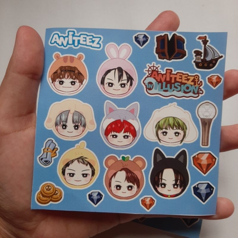 Jual Sticker Chibi ATEEZ ANITEEZ Fanart by zkwon18 fanartist | Shopee ...