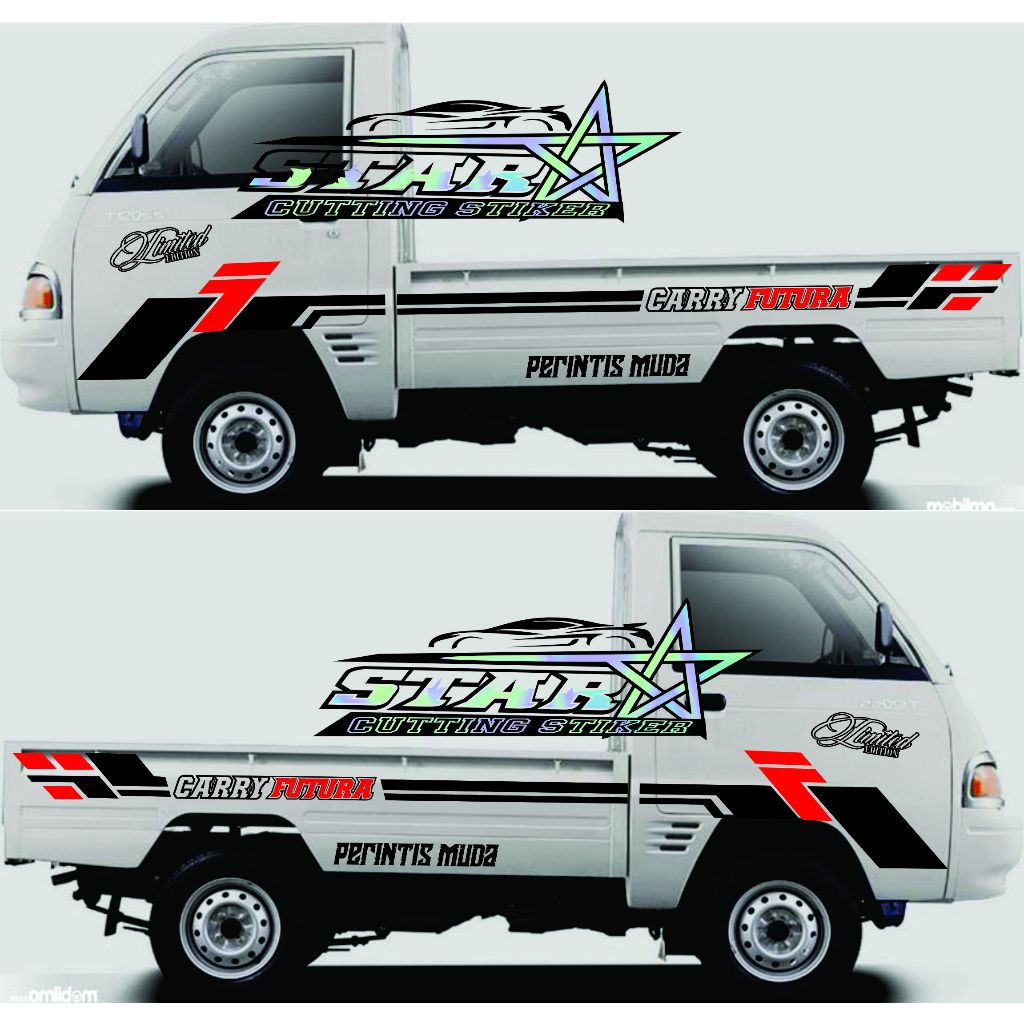 Jual Stiker Cutting Mobil Pick up Mitsubishi COLT T120ss Stiker List ...