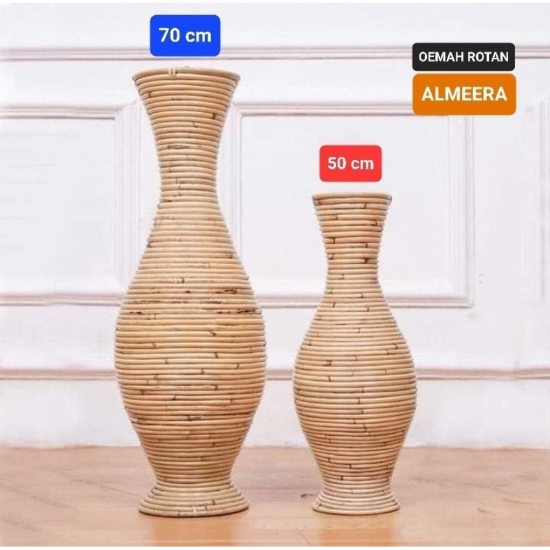 Jual GUCI ROTAN VAS BUNGA MODEL KLASIK PREMIUM BESAR | Shopee Indonesia