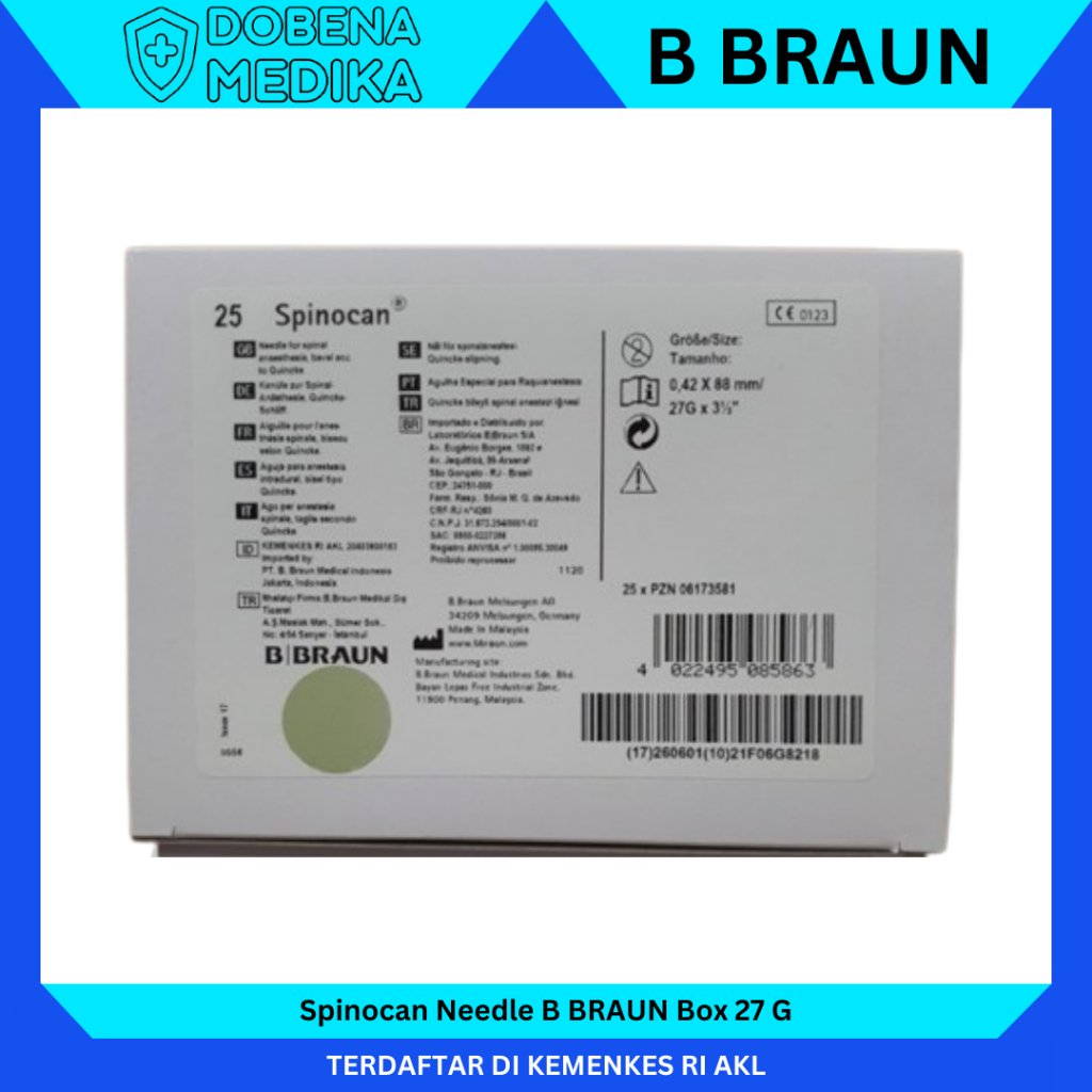 Jual B Braun Spinocan Spinal Needle 27 G isi 25 | Shopee Indonesia