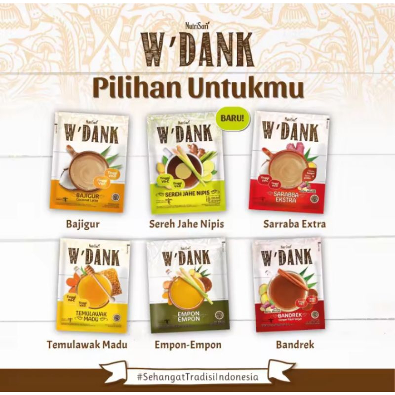 Jual Nutrisari Wdank Sachet Bajigur Bandrek Nutrisari W'dank | Shopee ...