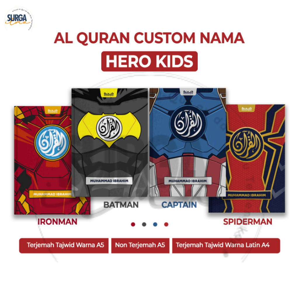 Jual 𝗤𝘂𝗿𝗮𝗻 𝗖𝘂𝘀𝘁𝗼𝗺 𝗔𝗻𝗮𝗸 𝗦𝗲𝗿𝗶 𝗛𝗲𝗿𝗼 | 𝗔𝗹 𝗤𝘂𝗿𝗮𝗻 𝗧𝗮𝗷𝘄𝗶𝗱 𝗪𝗮𝗿𝗻𝗮 & 𝗧𝗲𝗿𝗷𝗲𝗺𝗮𝗵 𝗔𝟱 ...