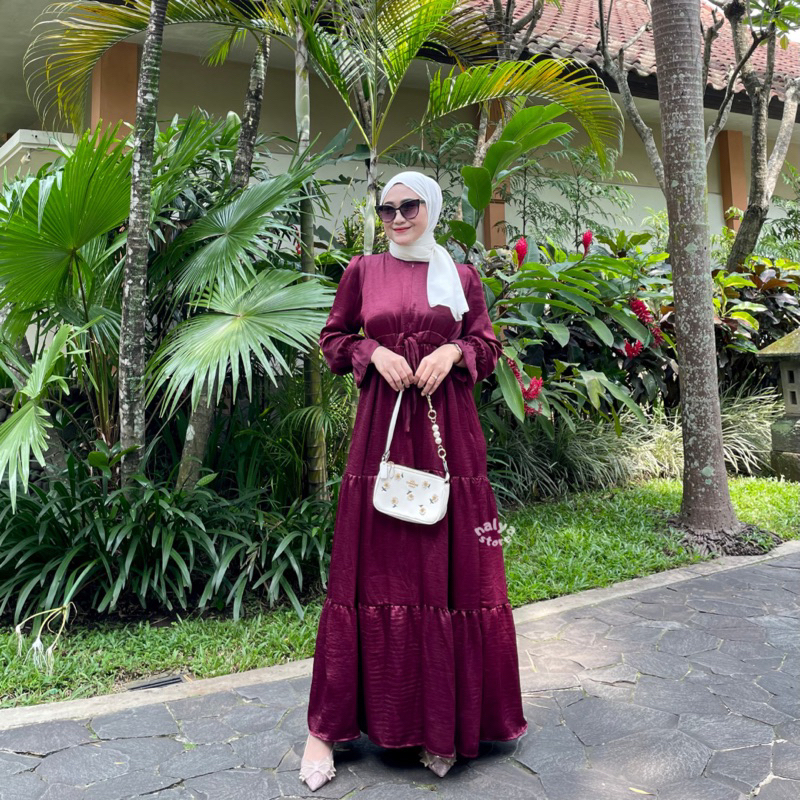 Jual HANUM DRESS LEBARAN / BAJU KONDANGAN WANITA KEKINIAN / GAMIS ...