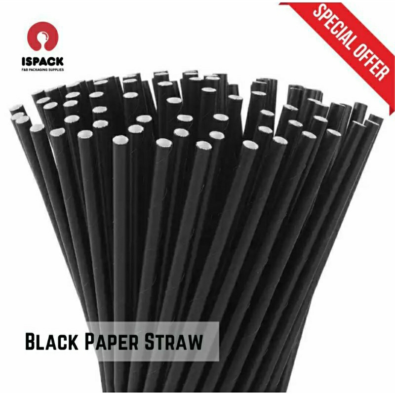 Jual Paper Straw Sedotan Kertas isi 100 pcs | Shopee Indonesia