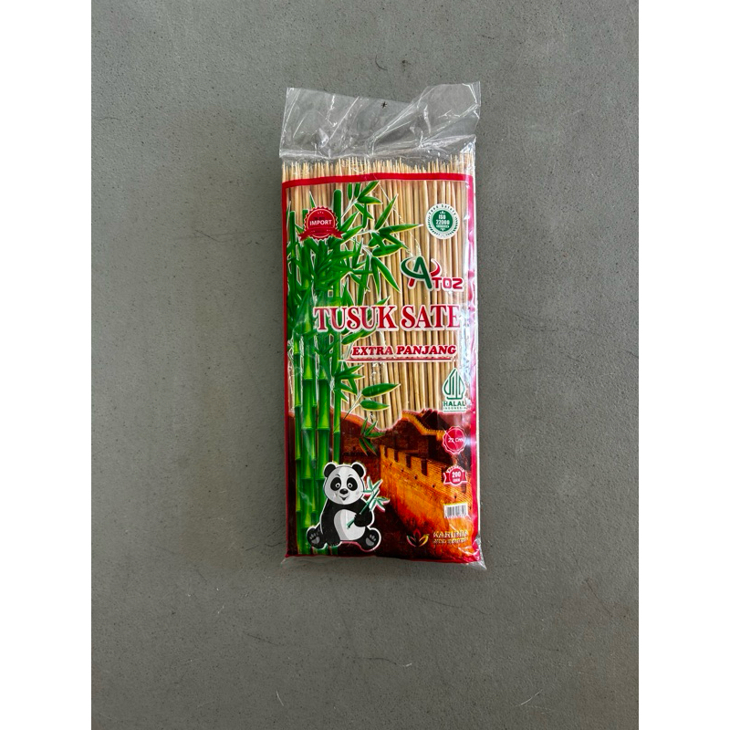 Jual TUSUK SATE PREMIUM TUSUK BAMBU 200gr ATOZ | Shopee Indonesia