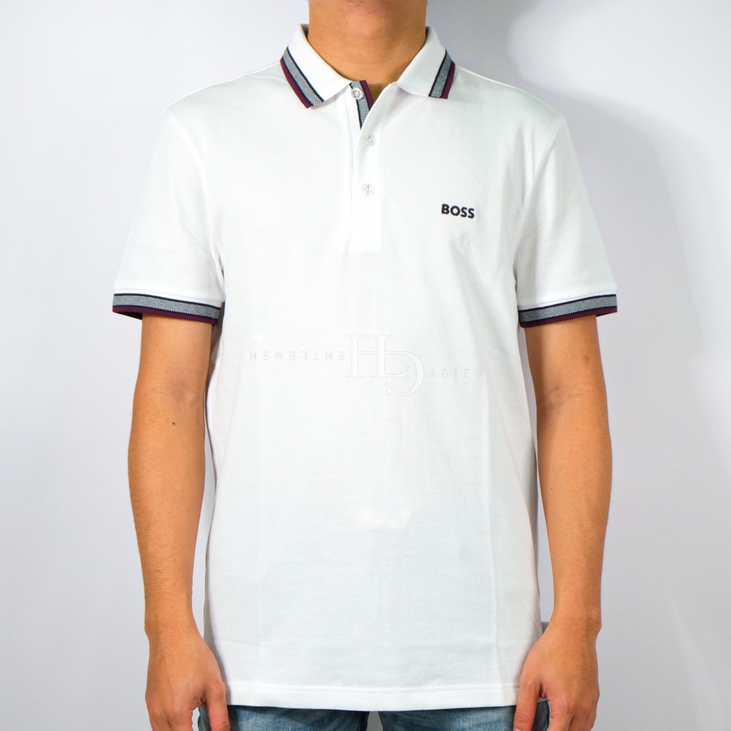 Jual Hugo Boss SS24 Paddy Regular Polo Shirt Natural White | Shopee ...