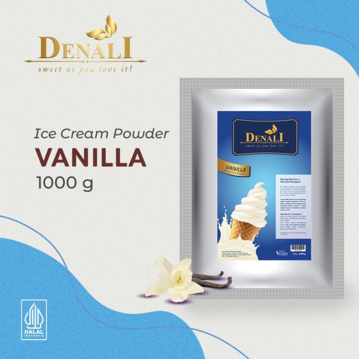 Jual Denali Ice Cream Powder Vanilla 1kg | Shopee Indonesia