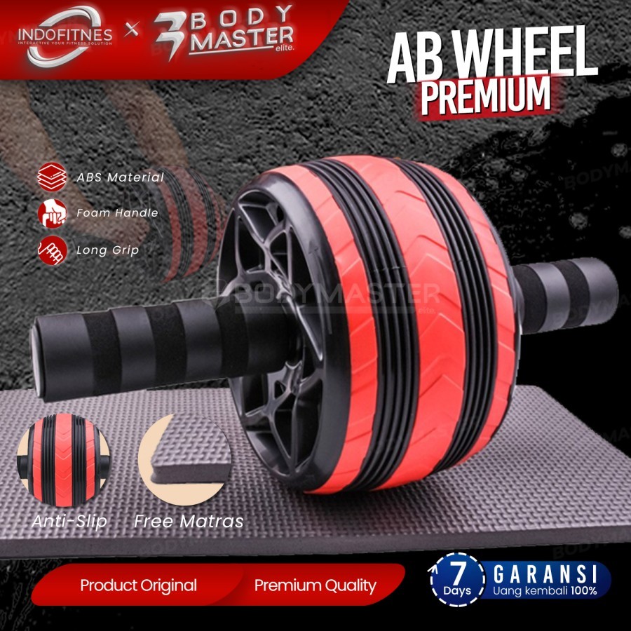 Jual BODYMASTER Premium Ab Wheel Roller - Alat Olahraga Pembentuk Perut ...