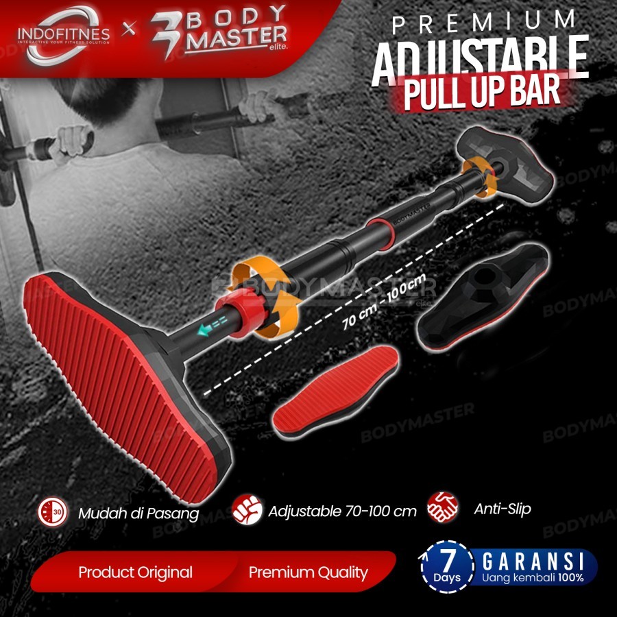 Jual BODYMASTER Premium Adjustable Door Pull Up Bar P044 Tiang Pullup ...