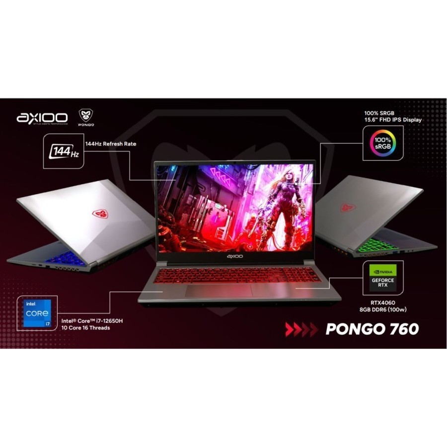 Jual LAPTOP AXIO PONGO 960 I9-13900H 16/32gb 512gb/1tb Nvme RTX 4060 ...