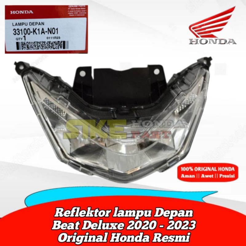 Jual 33100-K1A-N01 Reflektor Lampu Depan Beat Deluxe 2020 - 2023 K1A Original Honda Resmi ...