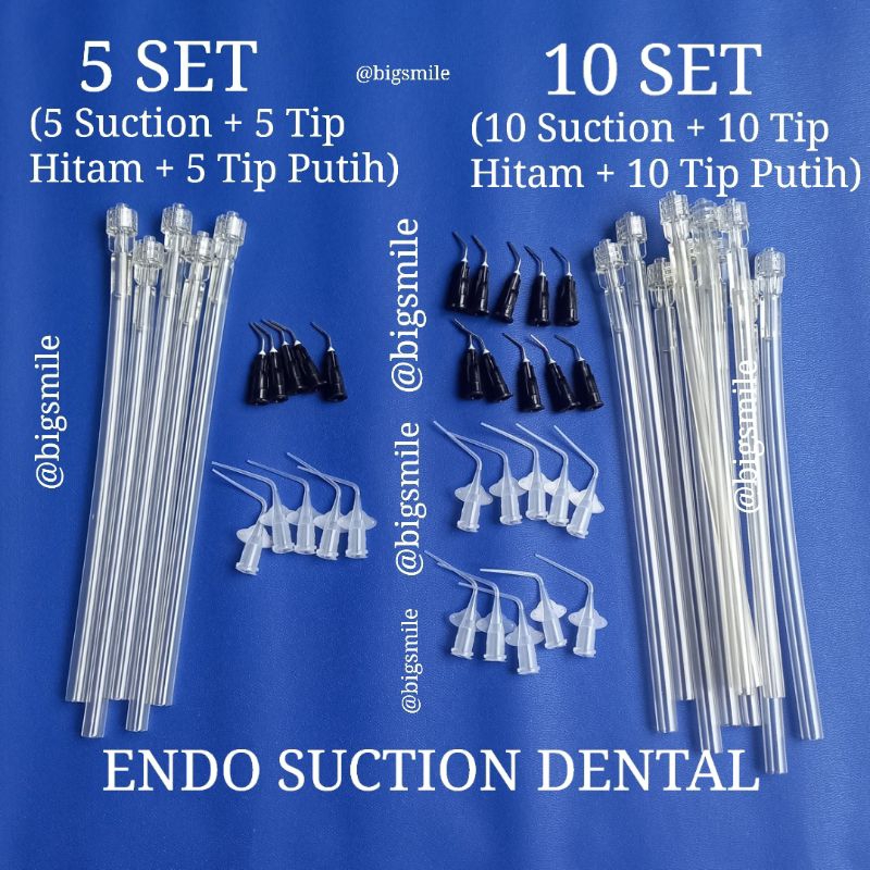 Jual ENDO SUCTION Dental SUCTION ENDO Dental Endo Aspirator 10 SET | 5 ...