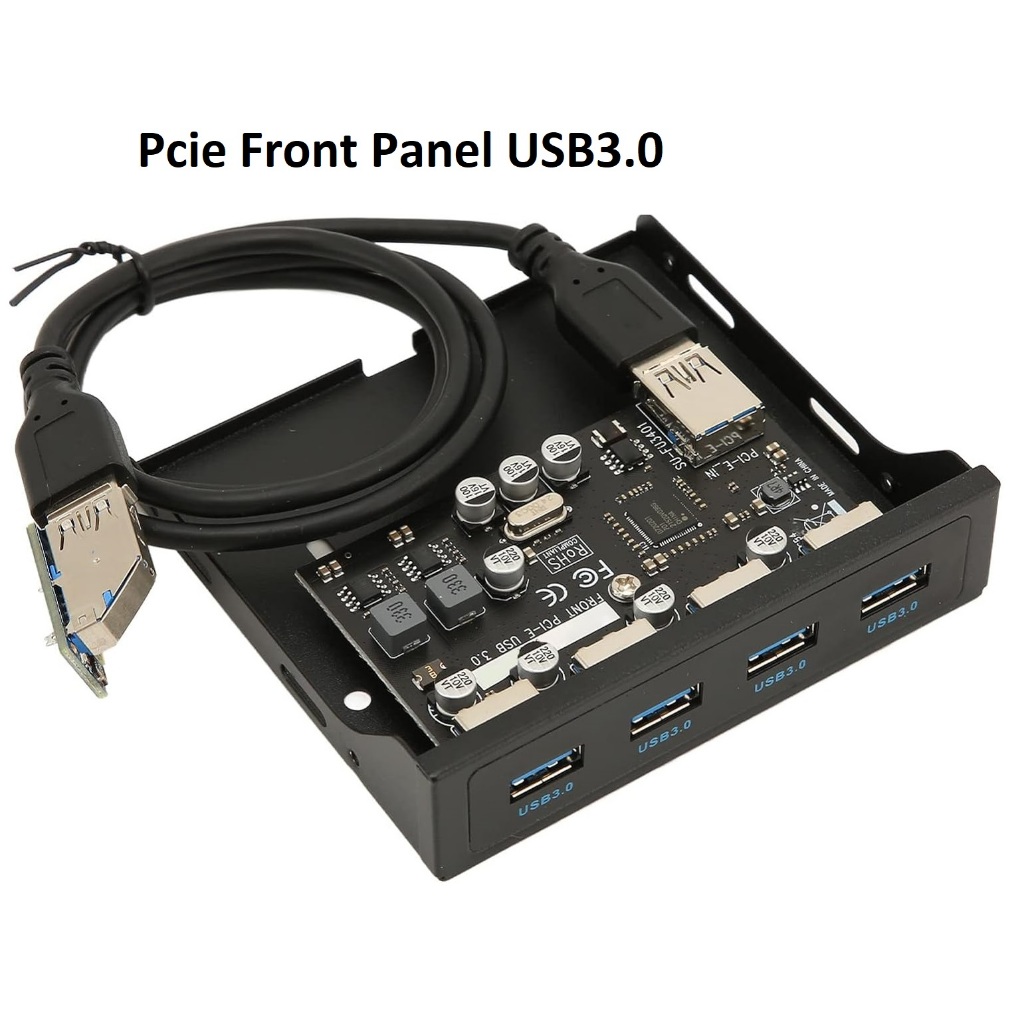 Jual Front Panel USB Pcie 4 Port USB3.0 High Speed 3.5 inch | Shopee ...
