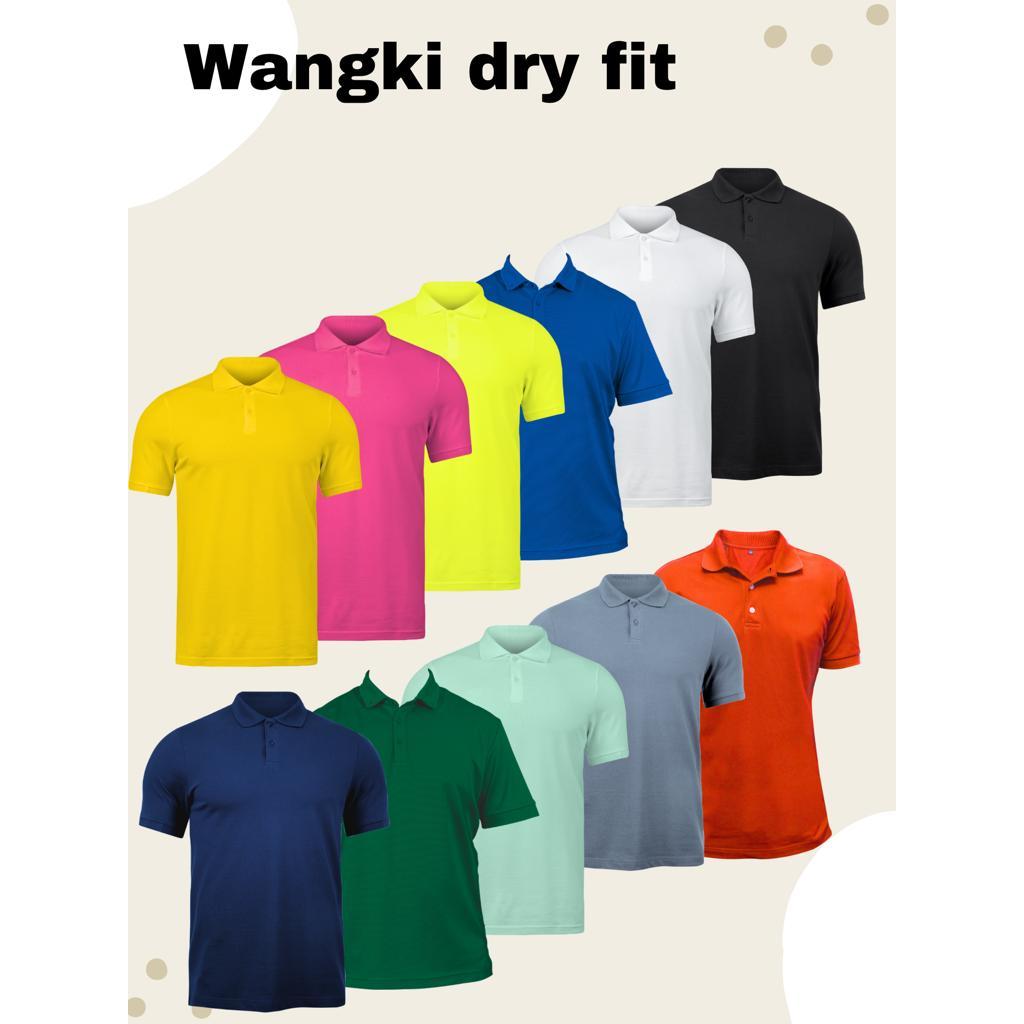 Jual Kaos polos krah wangki dry-fit polos Olahraga Sport jersey ...
