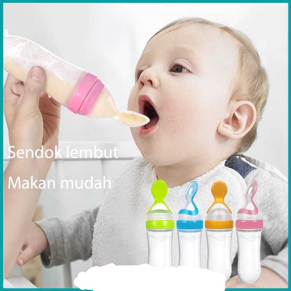 Jual Botol sendok makan bayi Dot silikon Mpasi {RZ babyshopsmd | Shopee Indonesia