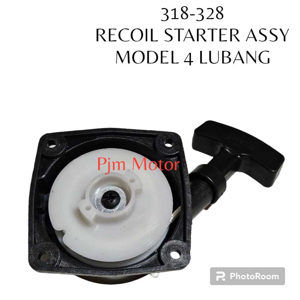 Jual 328 recoil starter tarikan kap engkol mesin potong rumput model 4 lubang baut 318 338 ...