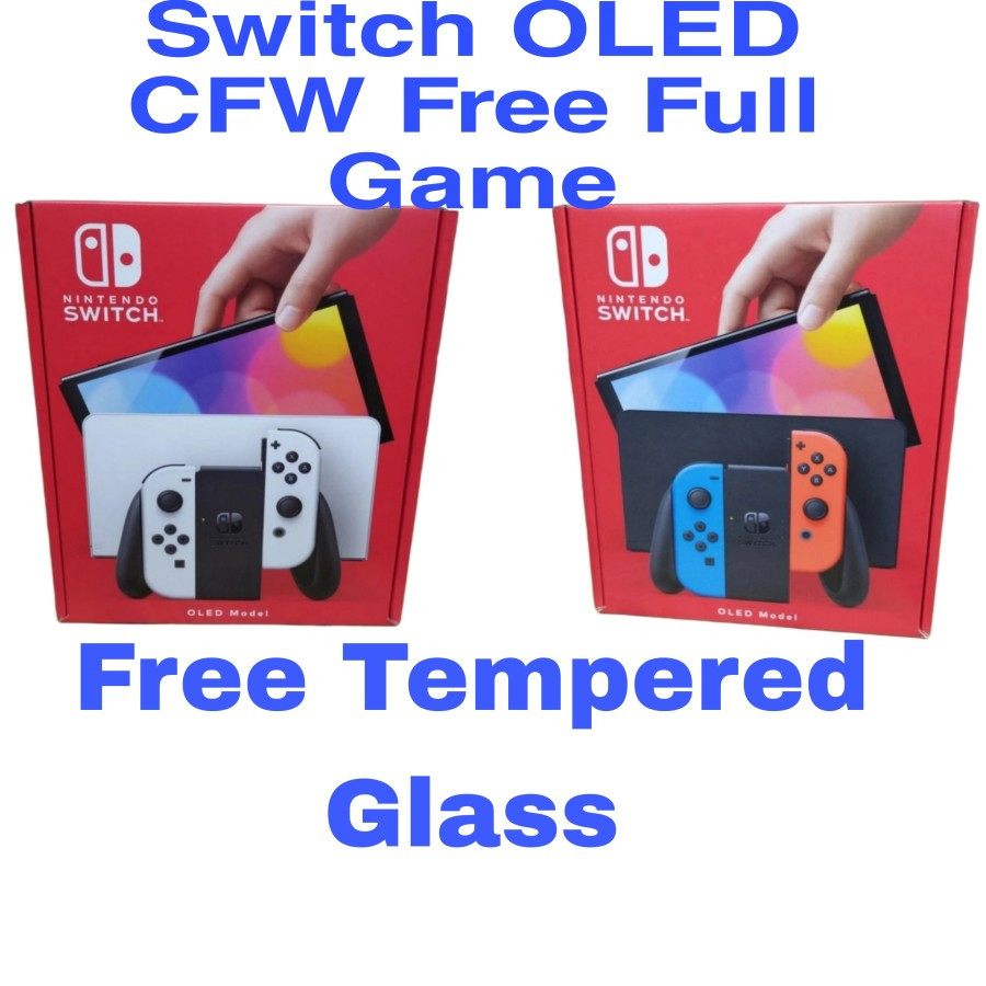 Jual Nintendo Switch Oled Console Neon Red Blue 128GB Isi Game Full ...