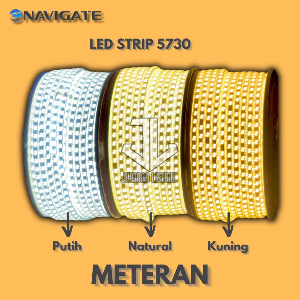Jual NAVIGATE LED SELANG 5730 METERAN 220V-240V PUTIH, NATURAL DAN ...