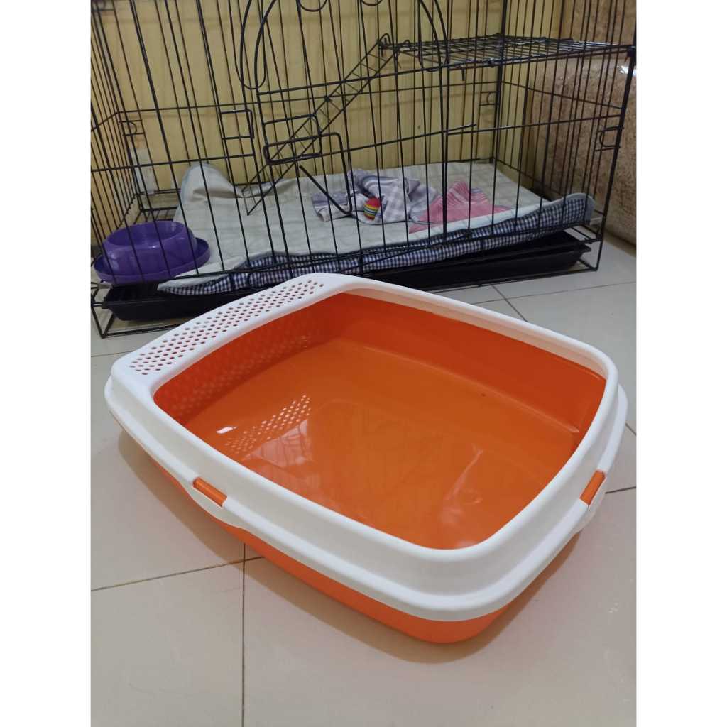 Jual Bak Pasir Kucing bentuk Kotak Ukuran XL New Cat Litter Box ...