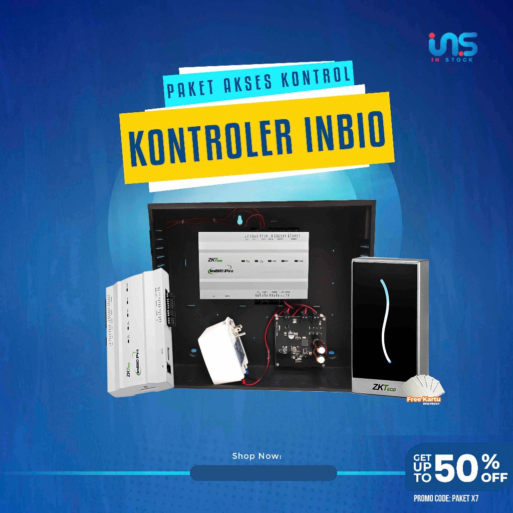 Jual Paket Mesin Akses Kontrol Zkteco Inbio 160 Pro Dan Rider Zkteco 