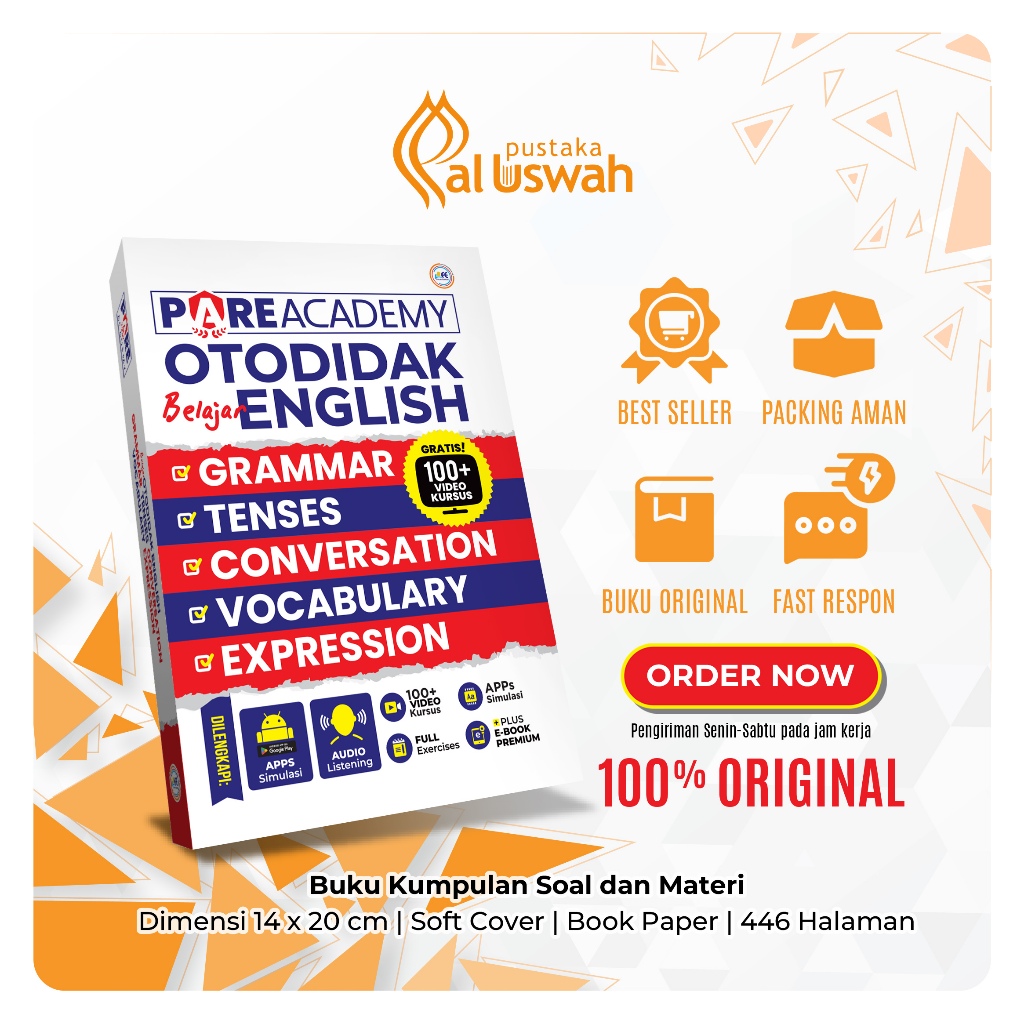 Jual BUKU BELAJAR BAHASA INGGRIS : PARE ACADEMY OTODIDAK BELAJAR ENGLISH | Shopee Indonesia