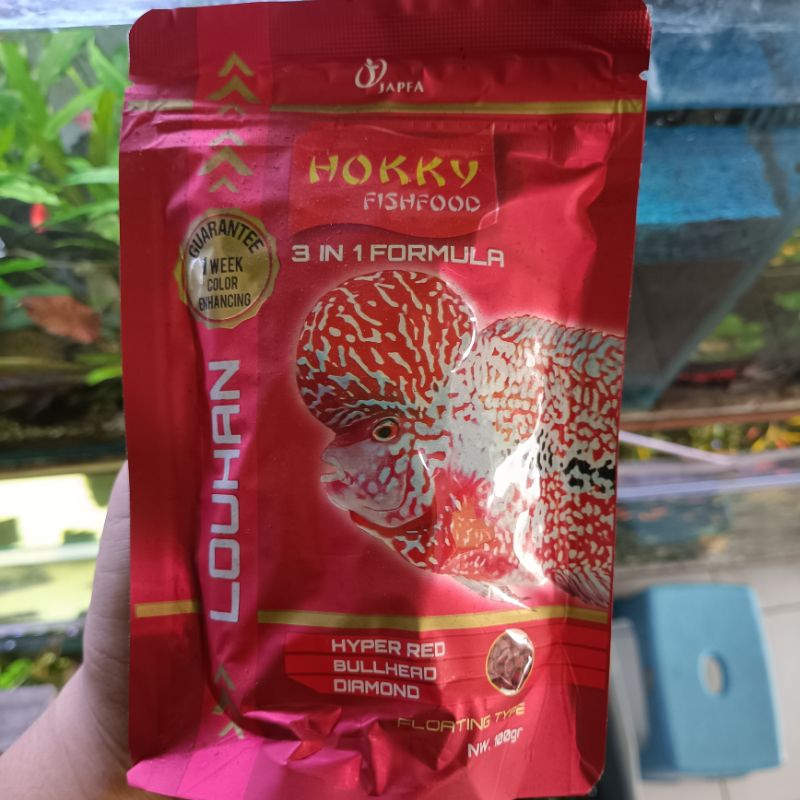 Jual Hokky Louhan 3 in 1 Makanan Ikan Louhan 100gr | Shopee Indonesia
