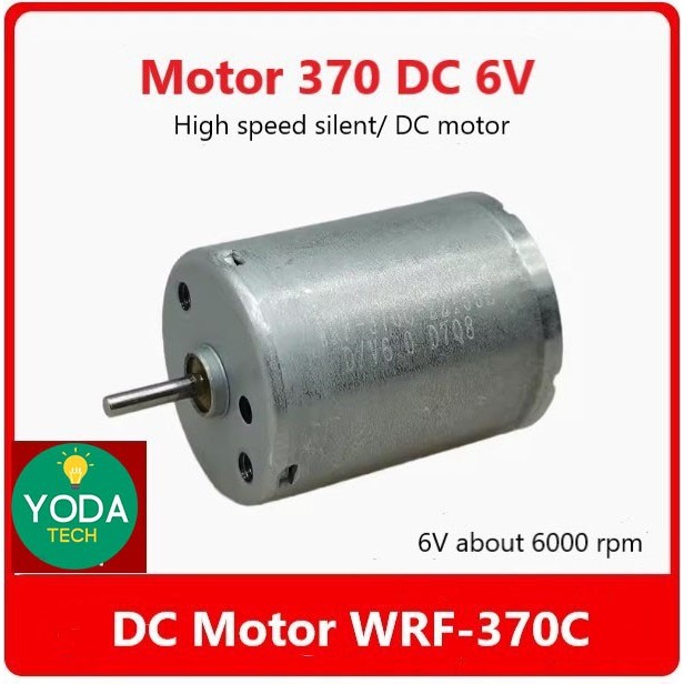 Jual DC High Speed 370 Motor 6V Silent Motor Toy/Car/Ship (370WRF ...