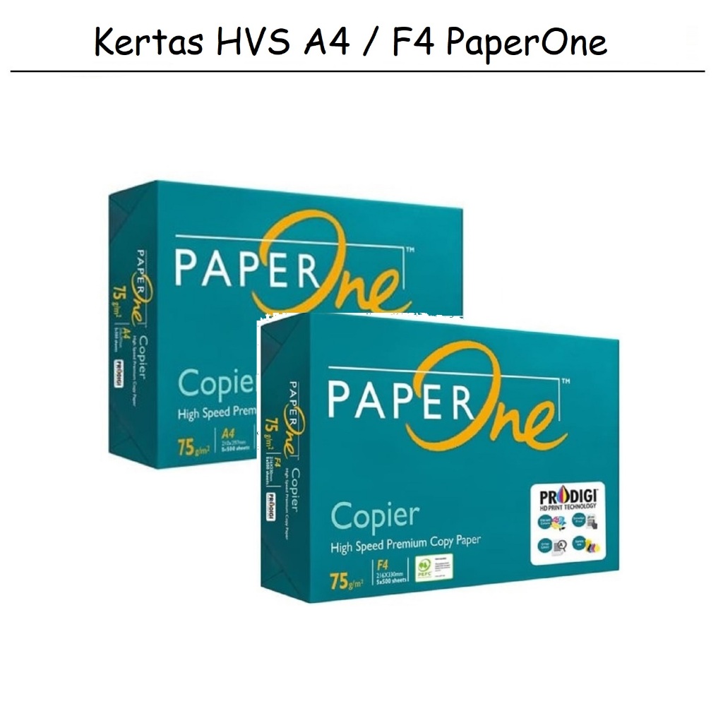 Jual Kertas HVS A4 , F4 75Gram / Kertas PAPERONE / Kertas Fotocopy / Print Paper PP Lite ...