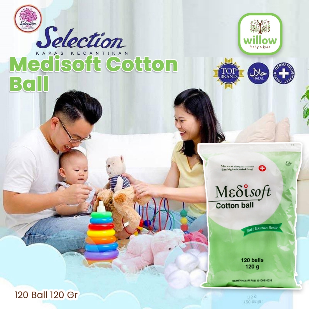Jual MEDISOFT COTTON BALL 120 BALL 120GR | Shopee Indonesia