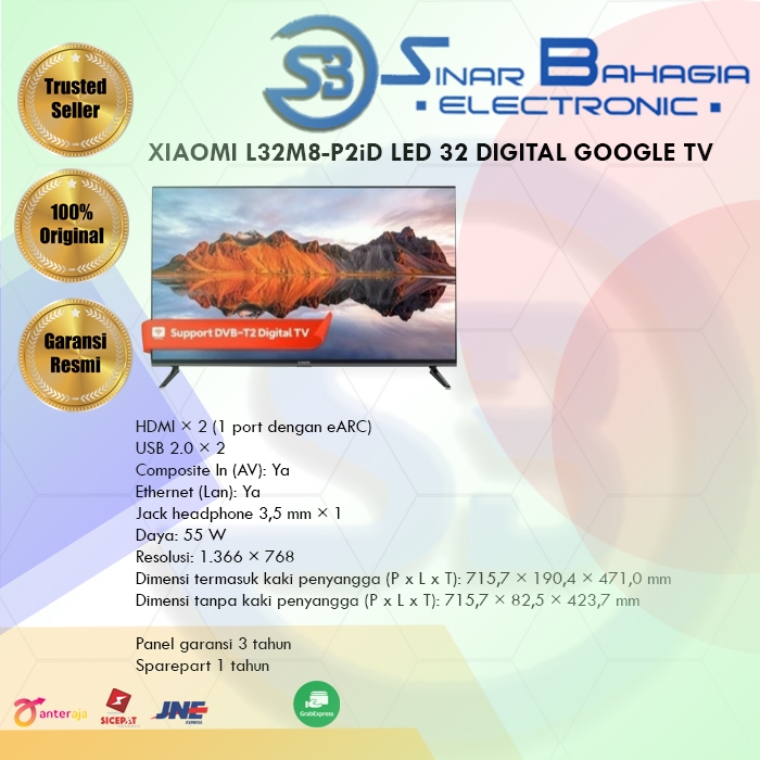 Jual XIAOMI L32M8-P2iD LED 32 DIGITAL GOOGLE TV (NEW) (KHUSUS BANDUNG ...