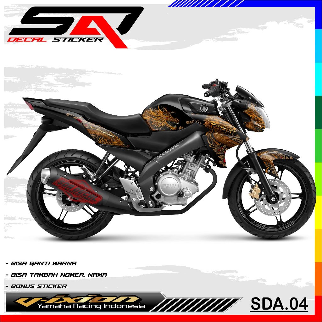 Jual Stiker Custom Full Body VIXION New - Decal Sticker Striping ...