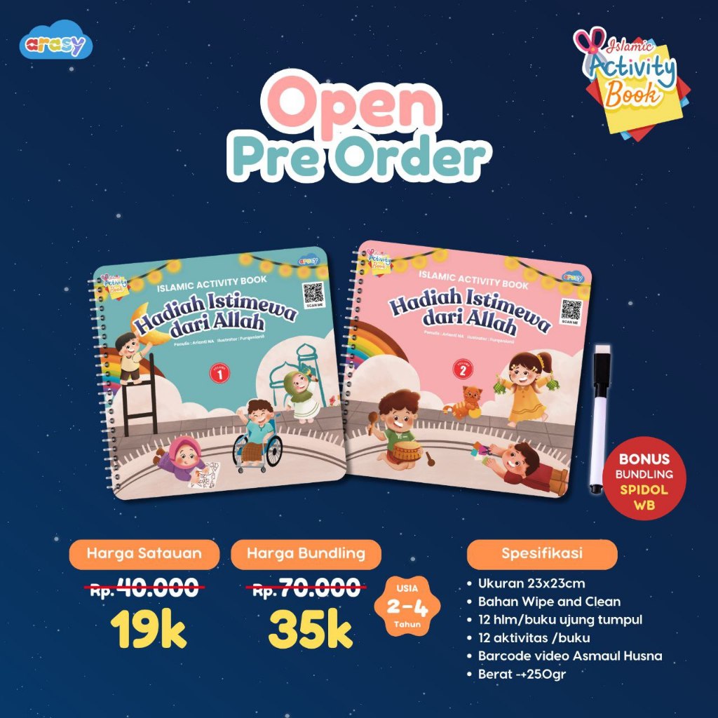 Jual [ABC] PRE ORDER Buku Aktivitas Arasy - Islamic Activity Book Seri ...