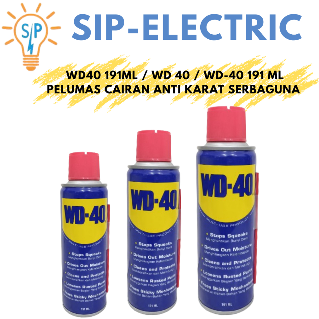 Jual WD40 191ml / WD 40 / WD-40 191 ml Pelumas Cairan Anti Karat Serbaguna | Shopee Indonesia